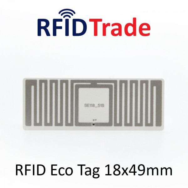 Eco RFID Paper Tag UCODE 8 - 18x49mm - RFID Trade